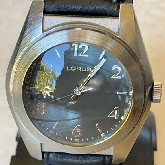 Lorus | Accessories | Lorus Men Battery Water Resistant Leather Band ...